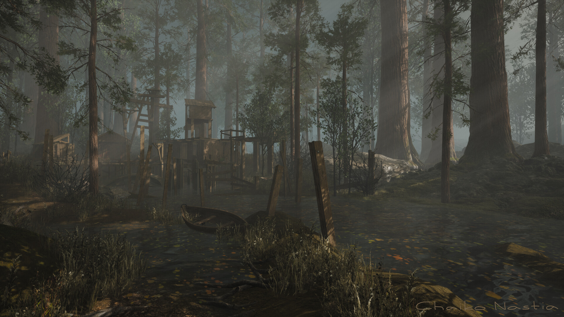 Nastia Chaiko - Level Art & Lighting : Swamp