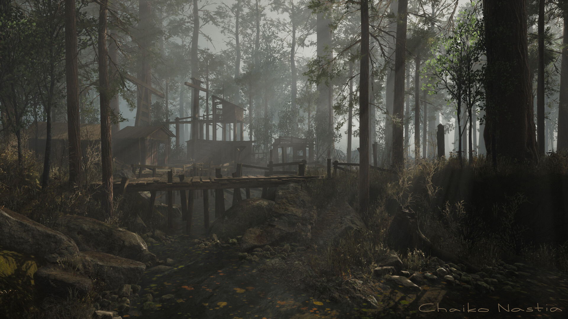 Nastia Chaiko - Level Art & Lighting : Swamp