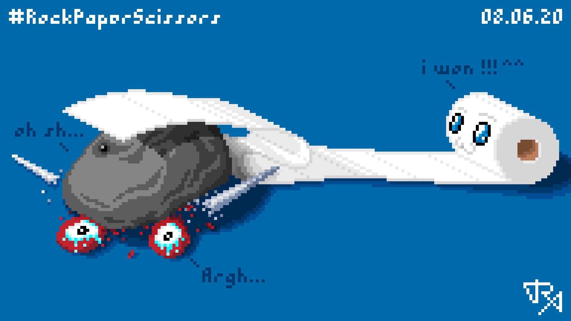 ArtStation - Rock Paper Scissors [Pixel_Dailies 08.06.20]