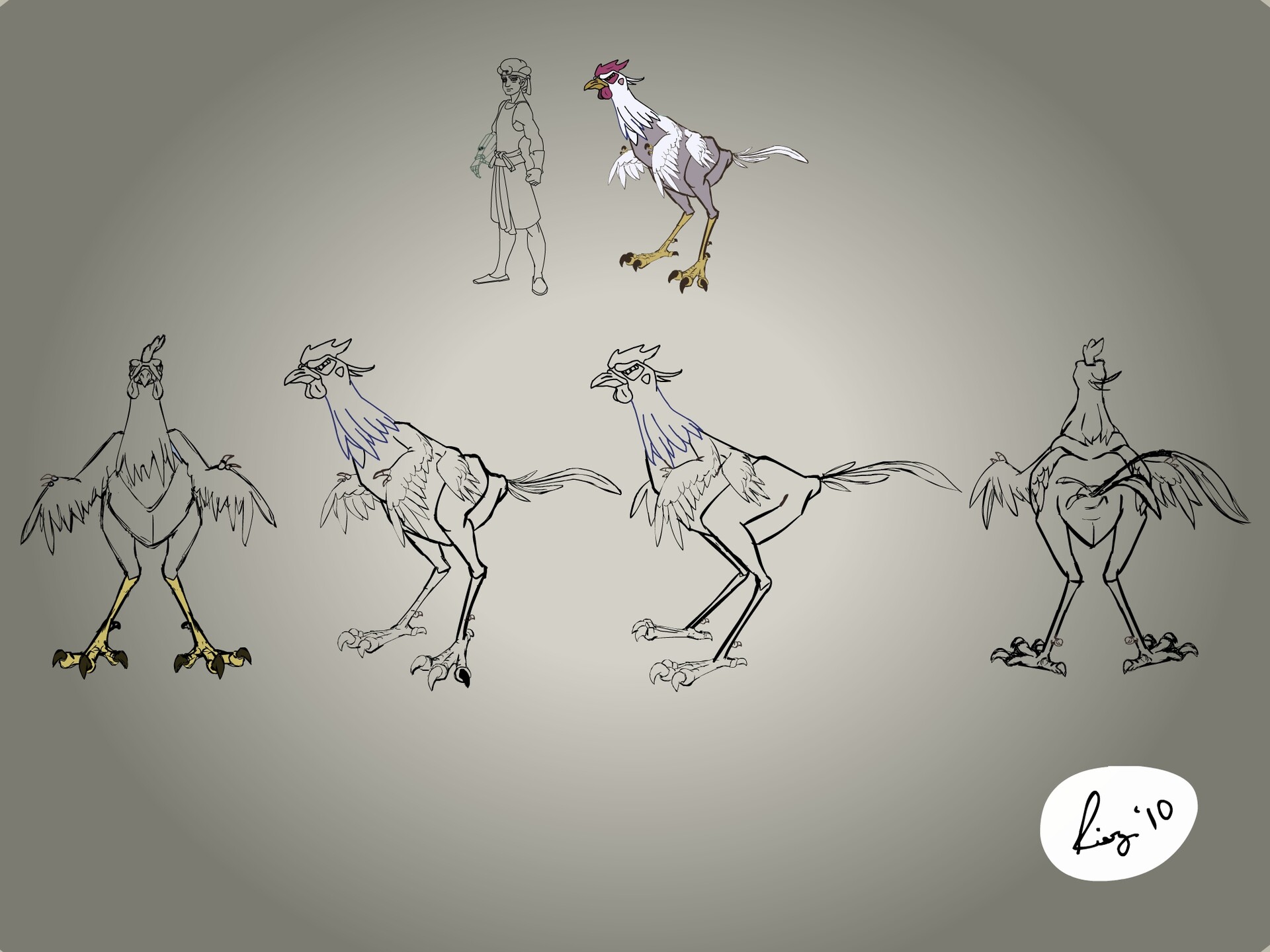 ArtStation - Conept Character Design, Attack of the Killer Mutant Chickens