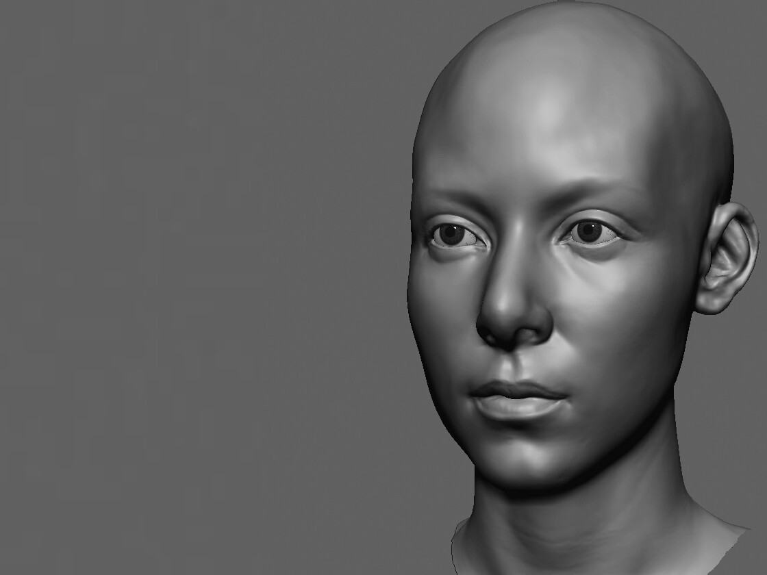 ArtStation - female face sculpting