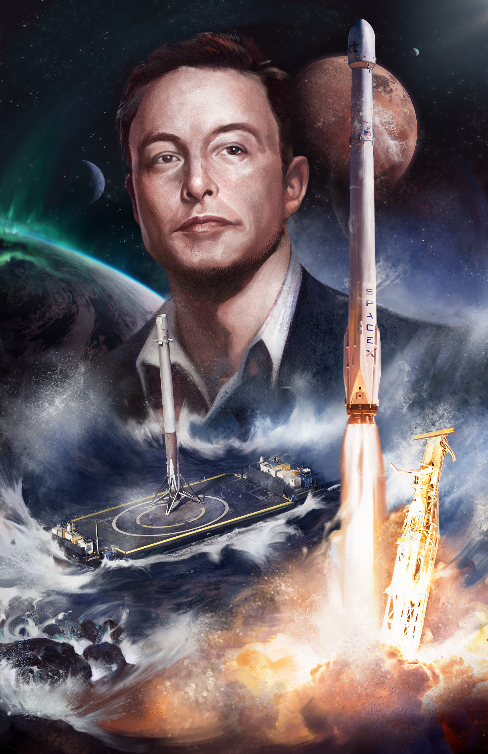 ArtStation - elon musk