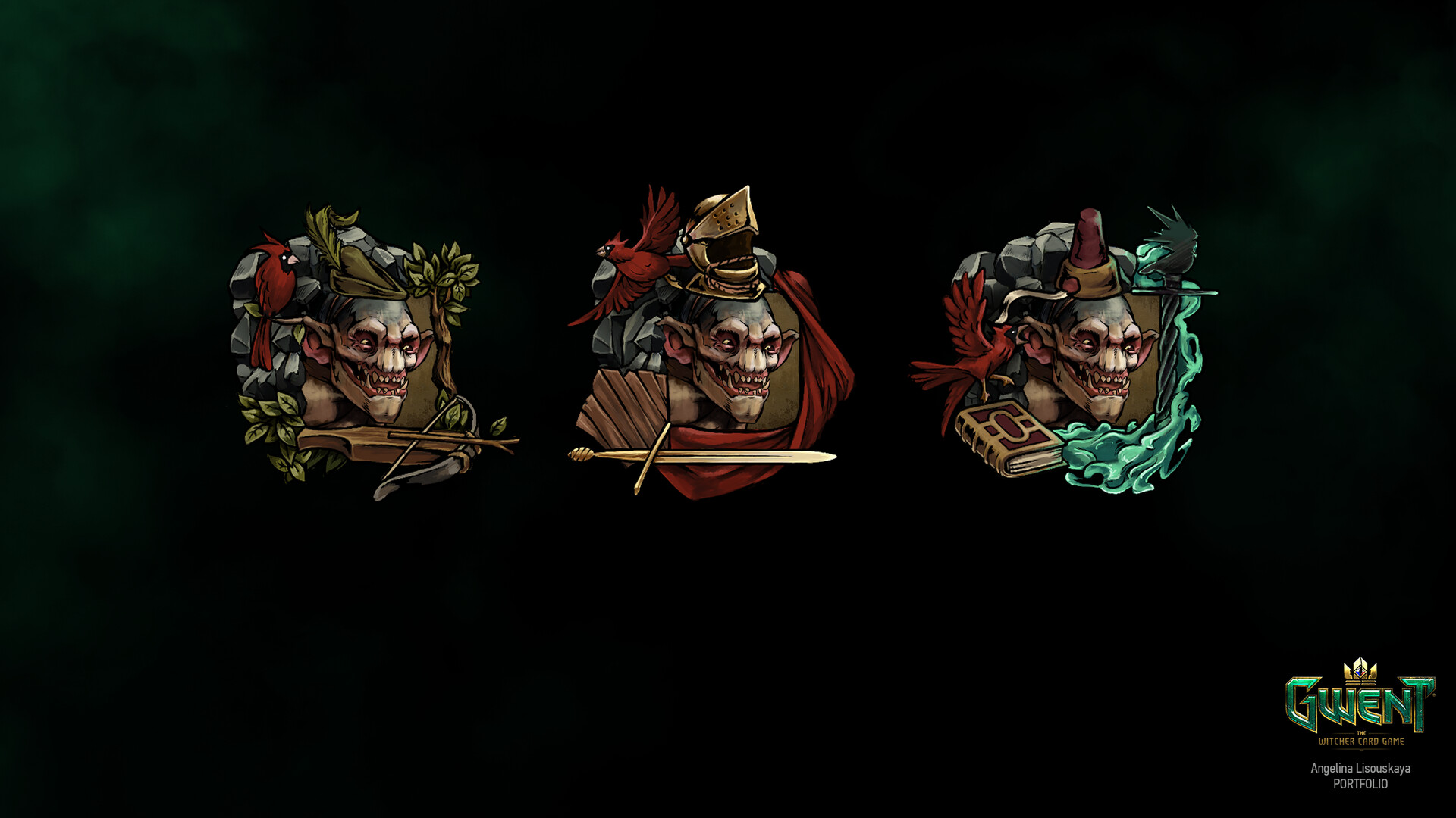 ArtStation - Shupe avatars and borders for Gwent