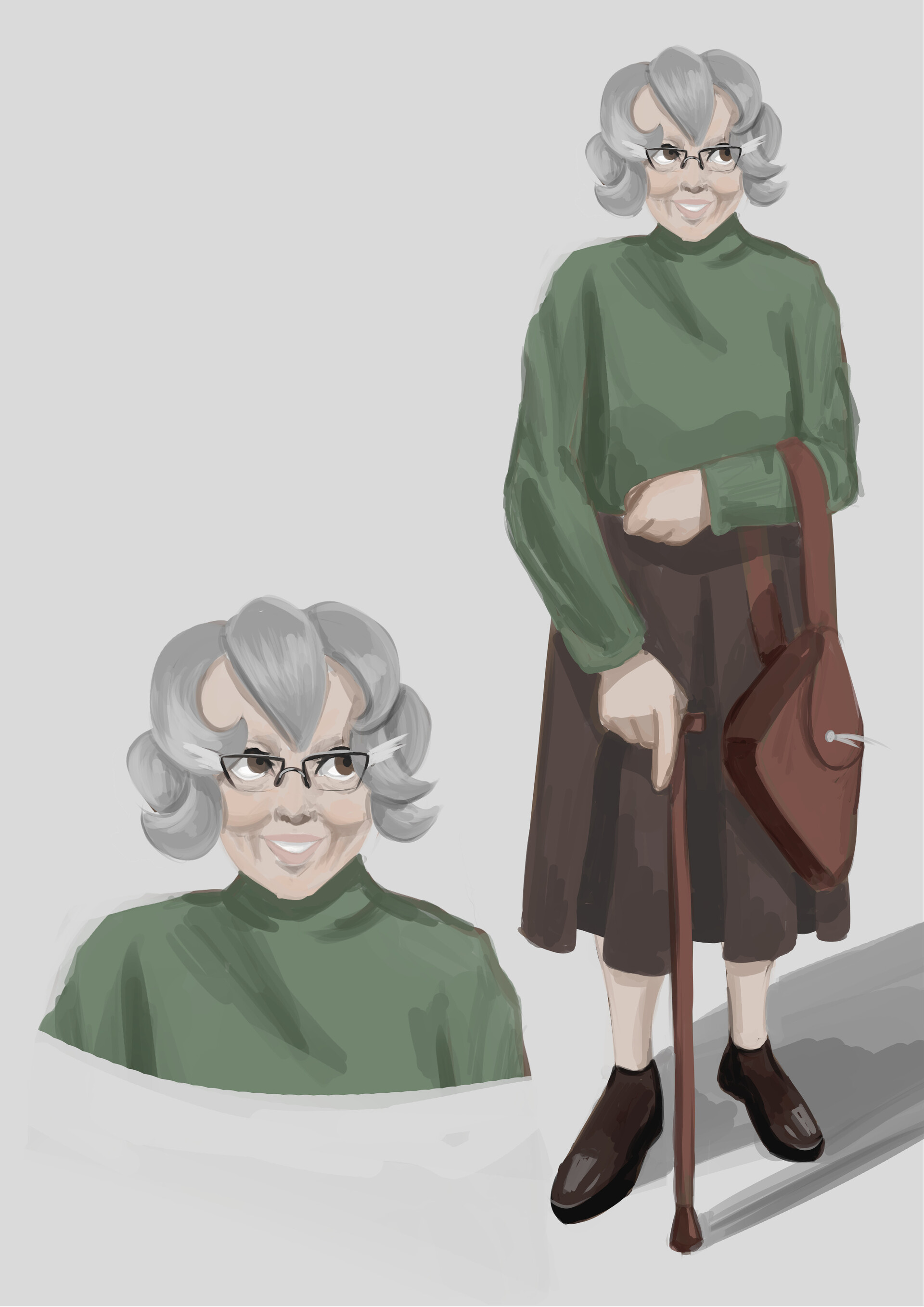 ArtStation - Character concept in old age