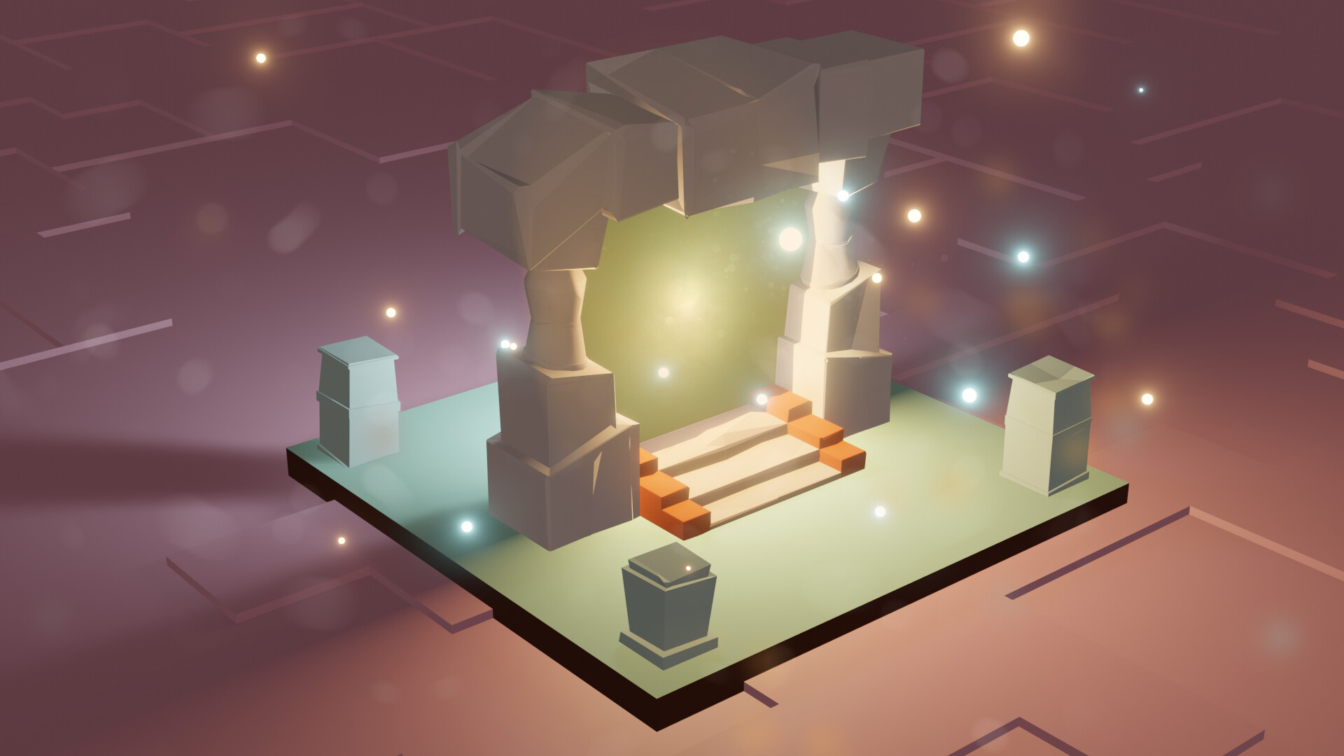 ArtStation - study gate low poly