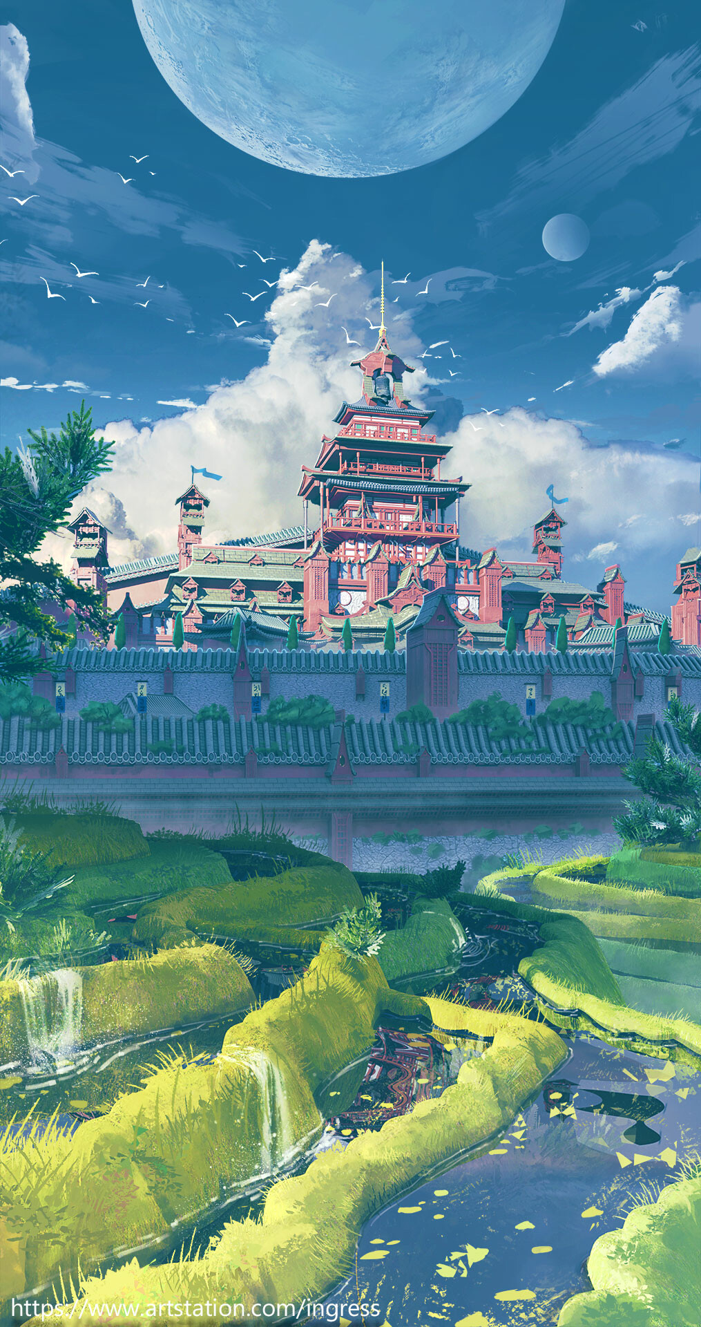 ArtStation - [personal work] Asian_castle