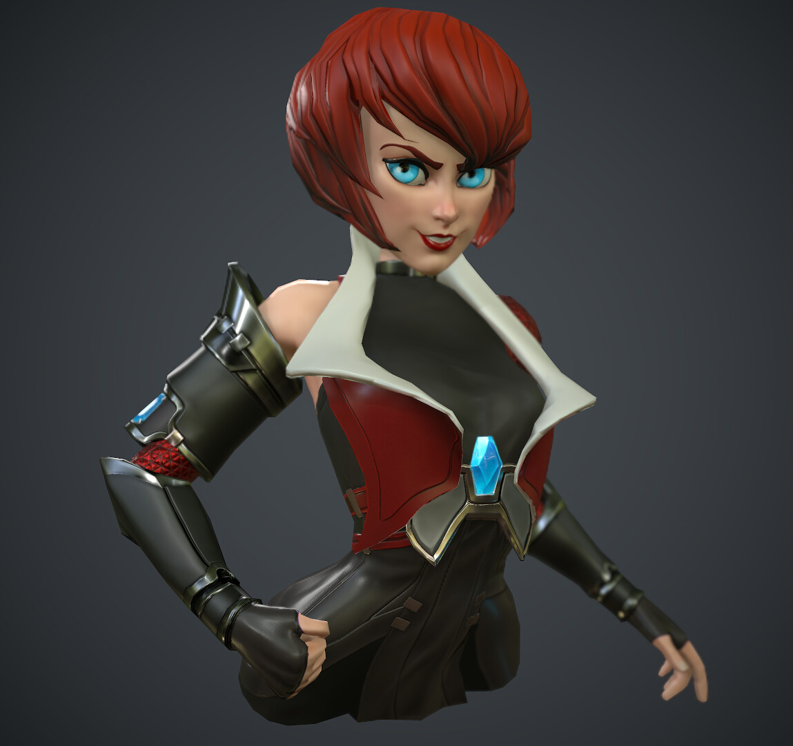 ArtStation - cyber magician woman