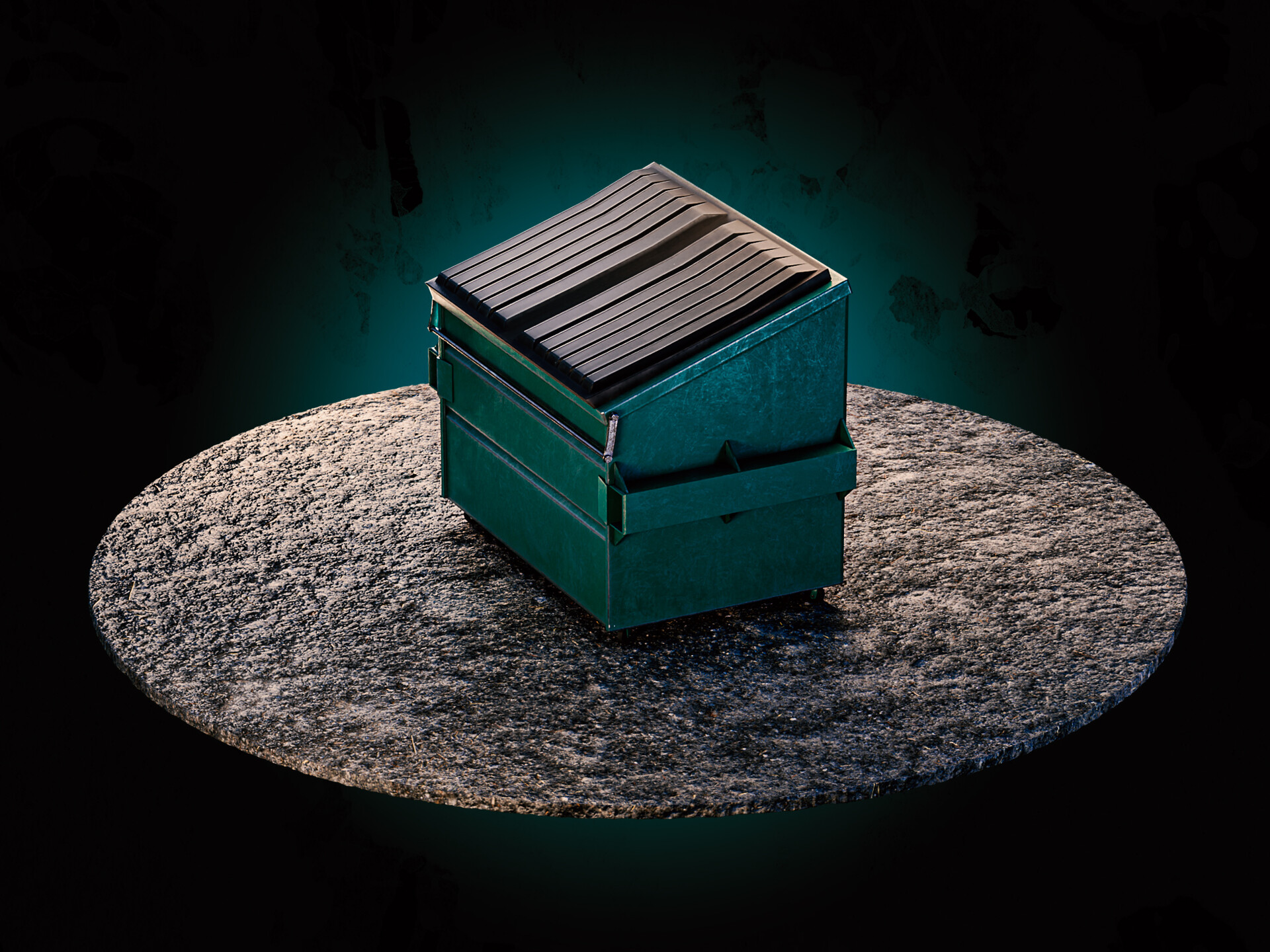 ArtStation - Dumpster Game Prop