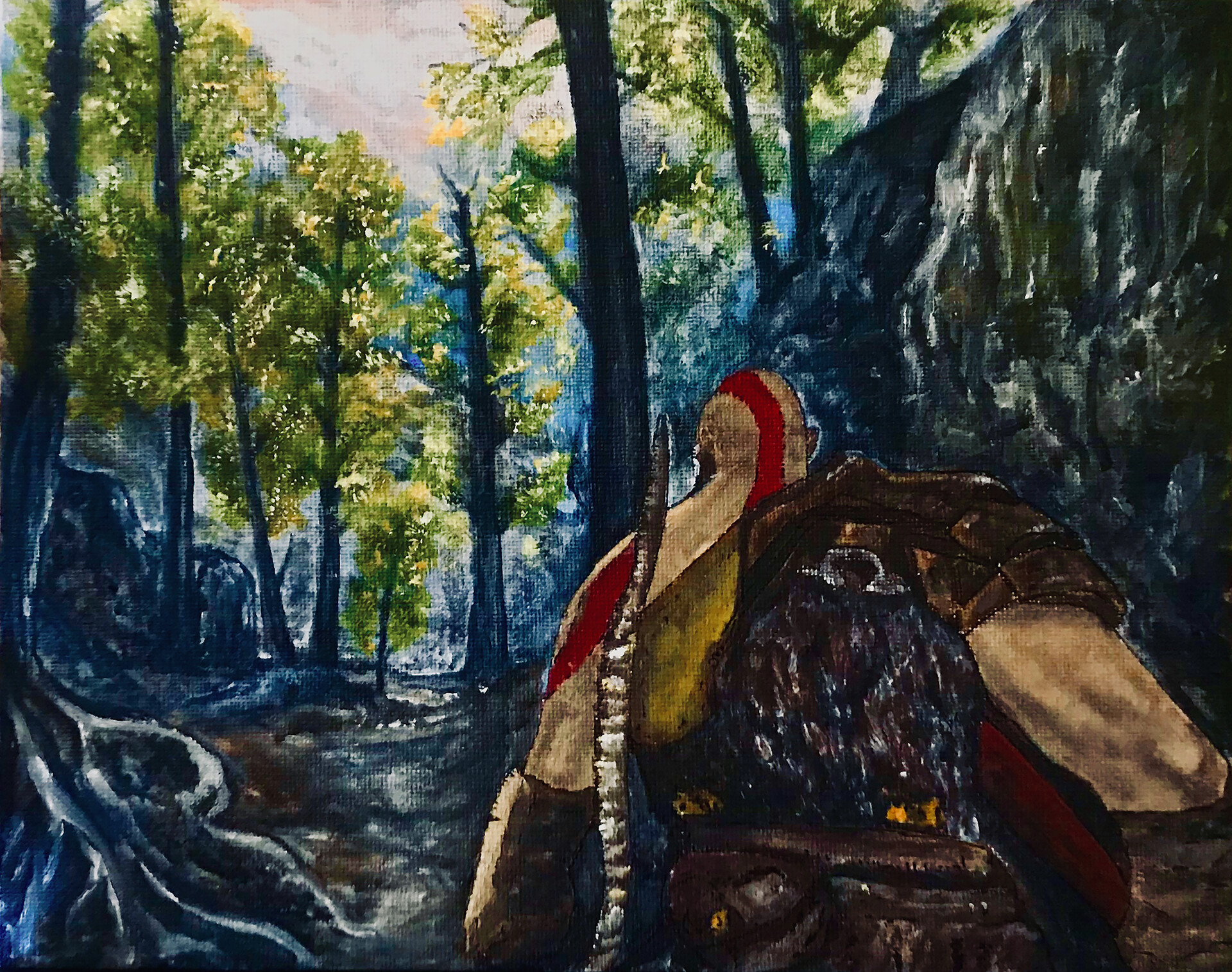 ArtStation - Kratos in The Woods