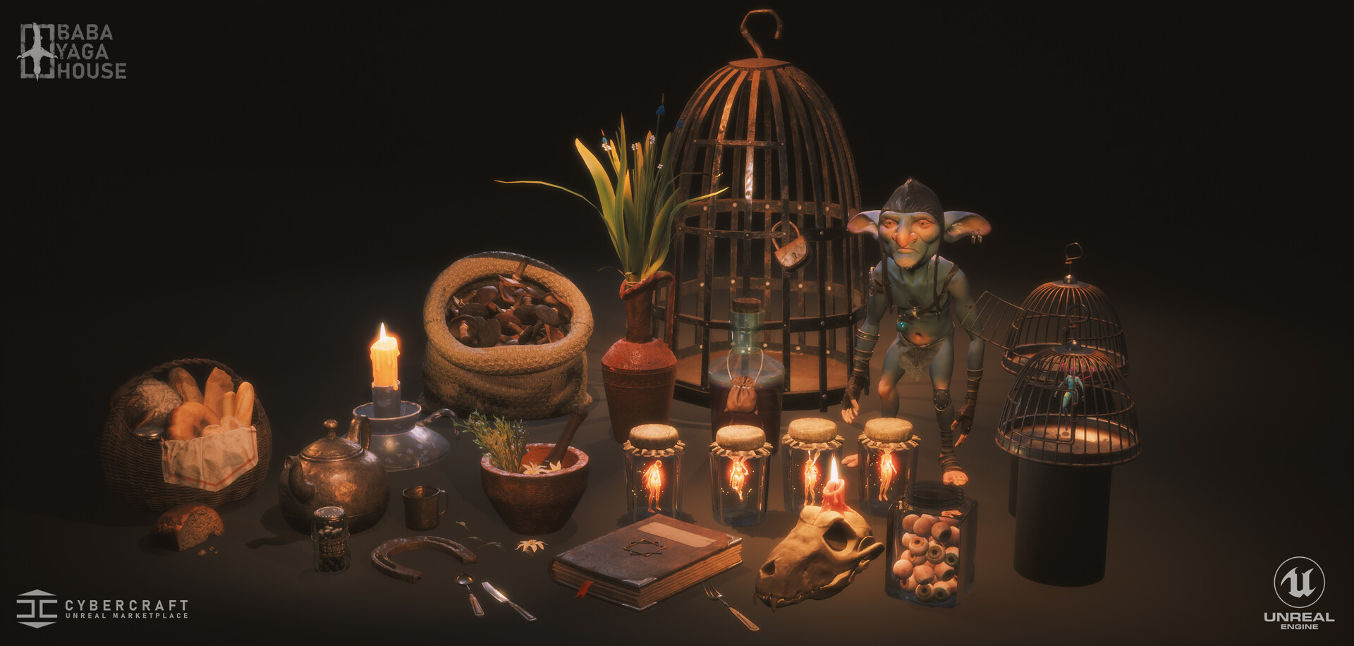 ArtStation - Baba Yaga - Fairy Props