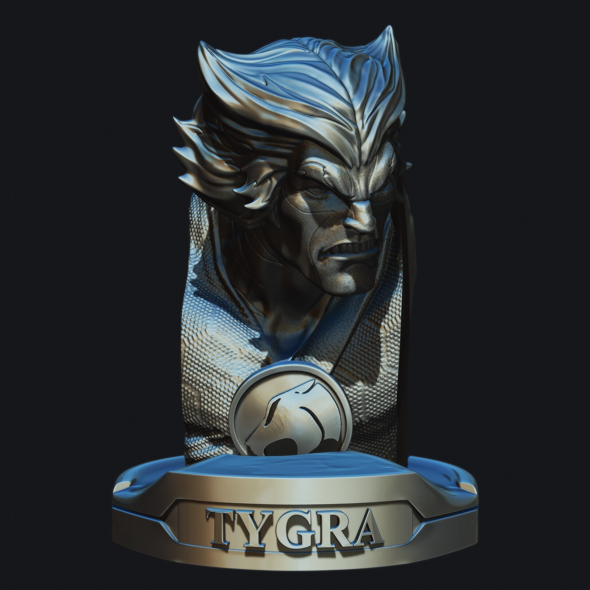 ArtStation - Tygra Fanart STL / Bust / Thundercats / CG Pyro