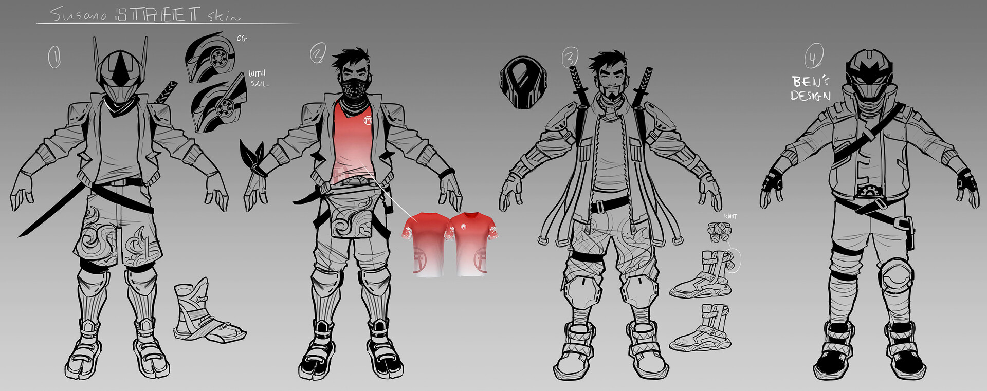 ArtStation - SMITE- Susano Vigilante Skin Concept