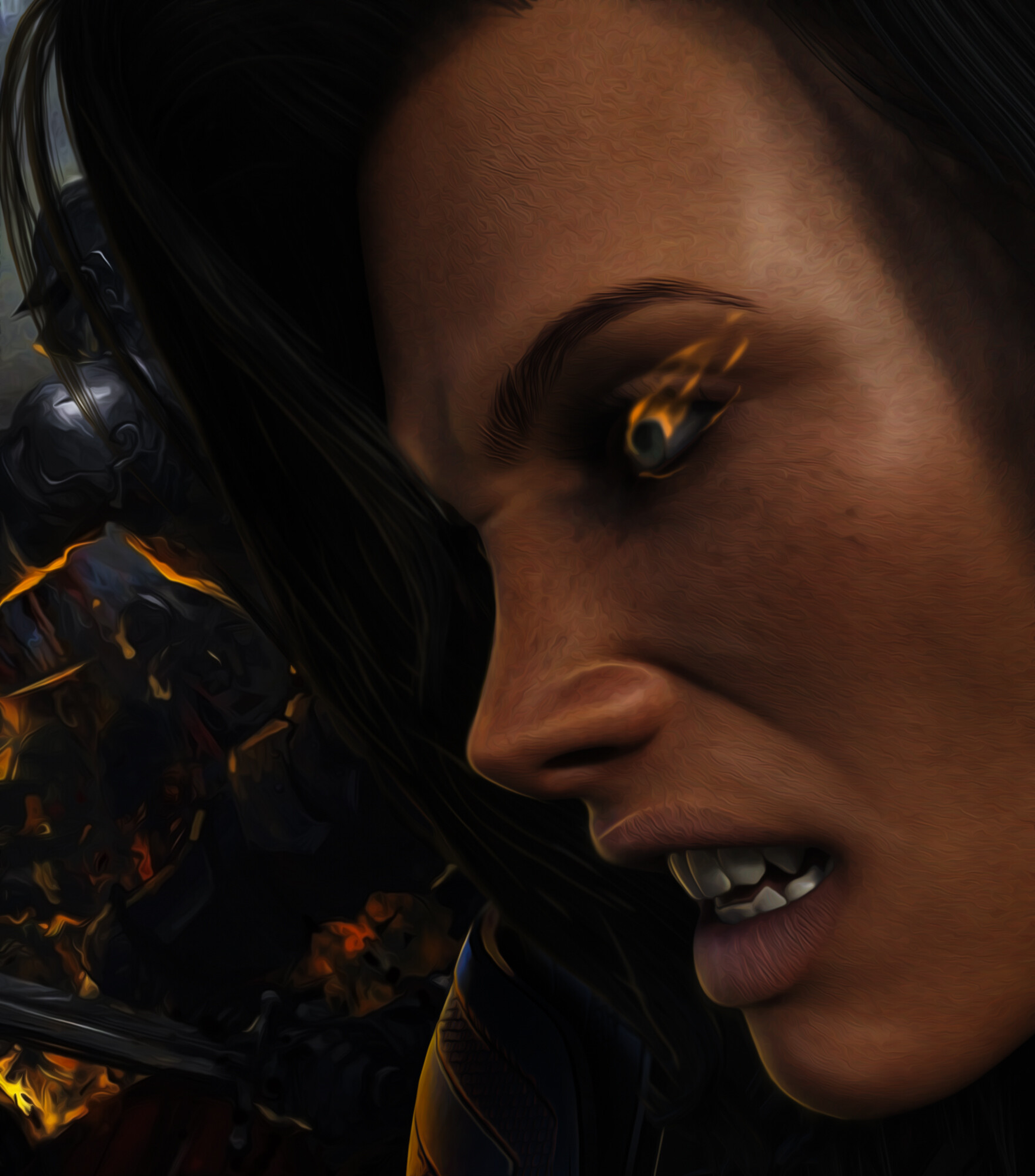 ArtStation - Battle in fire