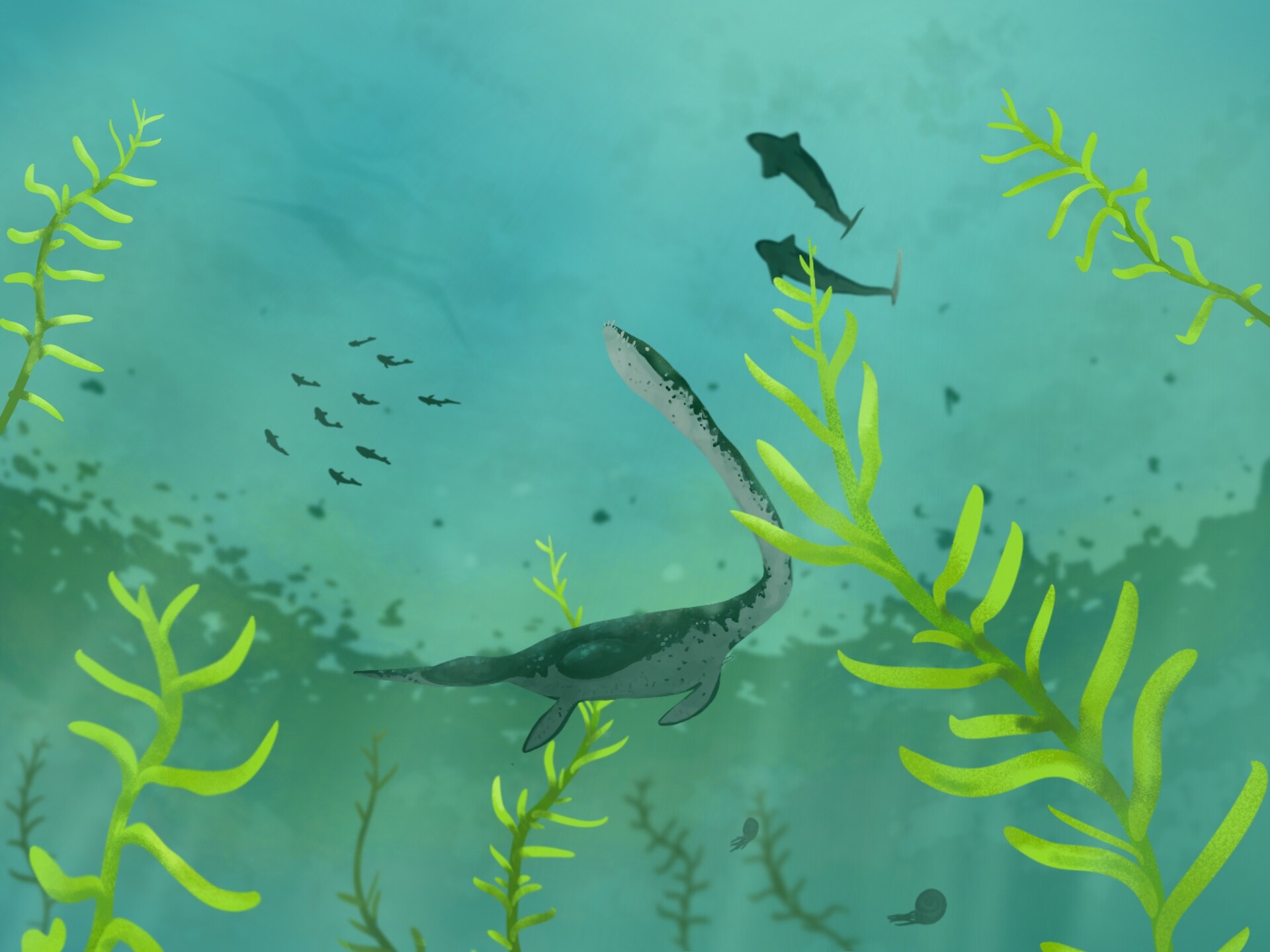 ArtStation - Elasmosaurus