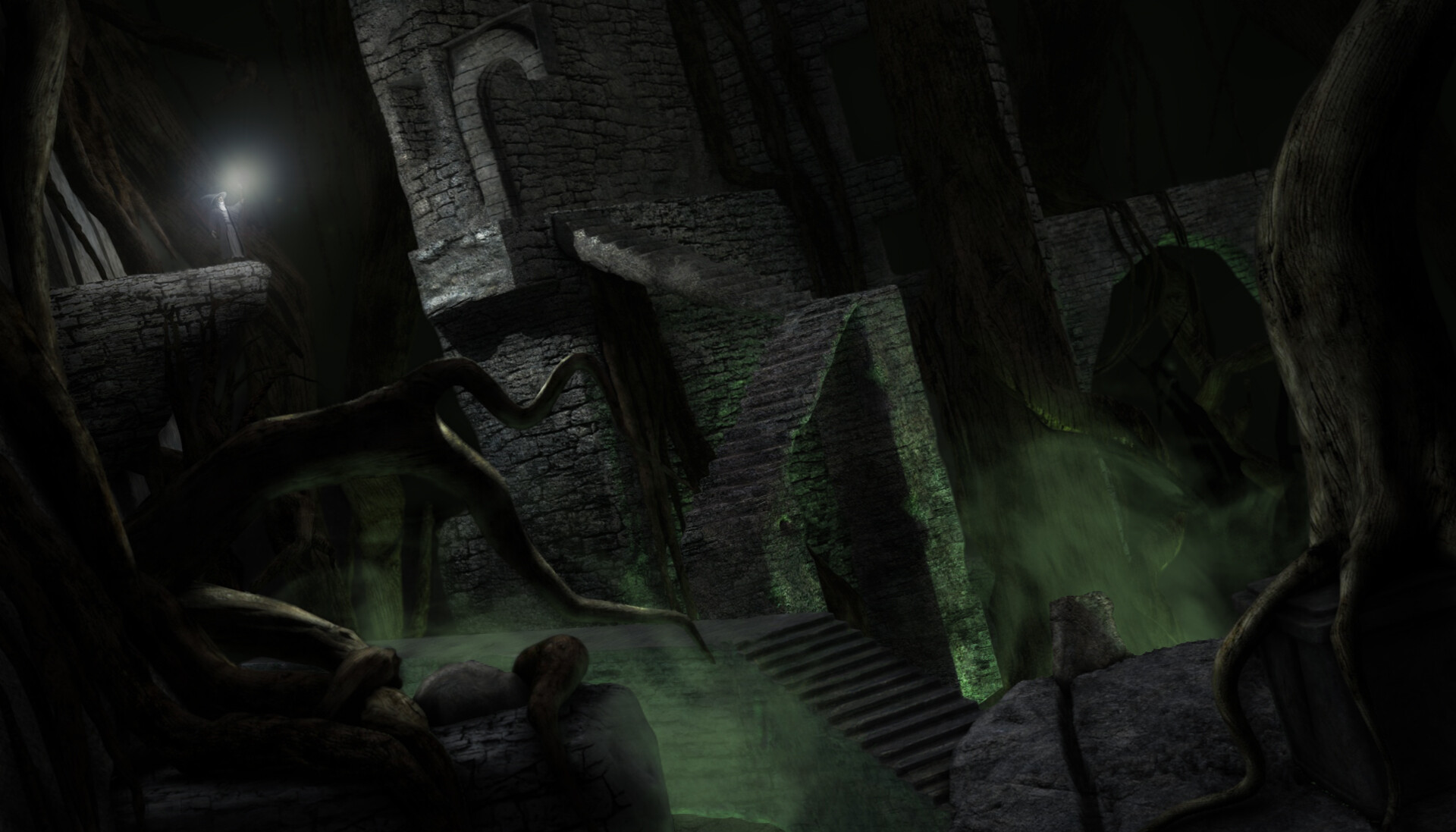 ArtStation - Dol Guldur scene