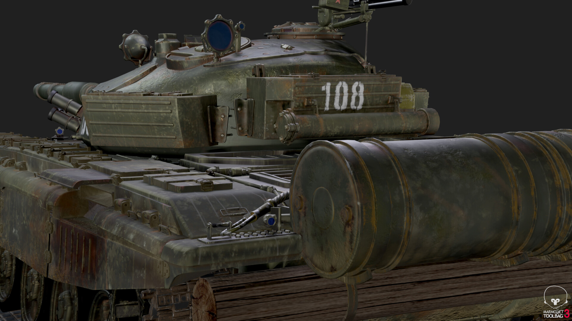 ArtStation - T-72 / Chechenia war. Grozni.