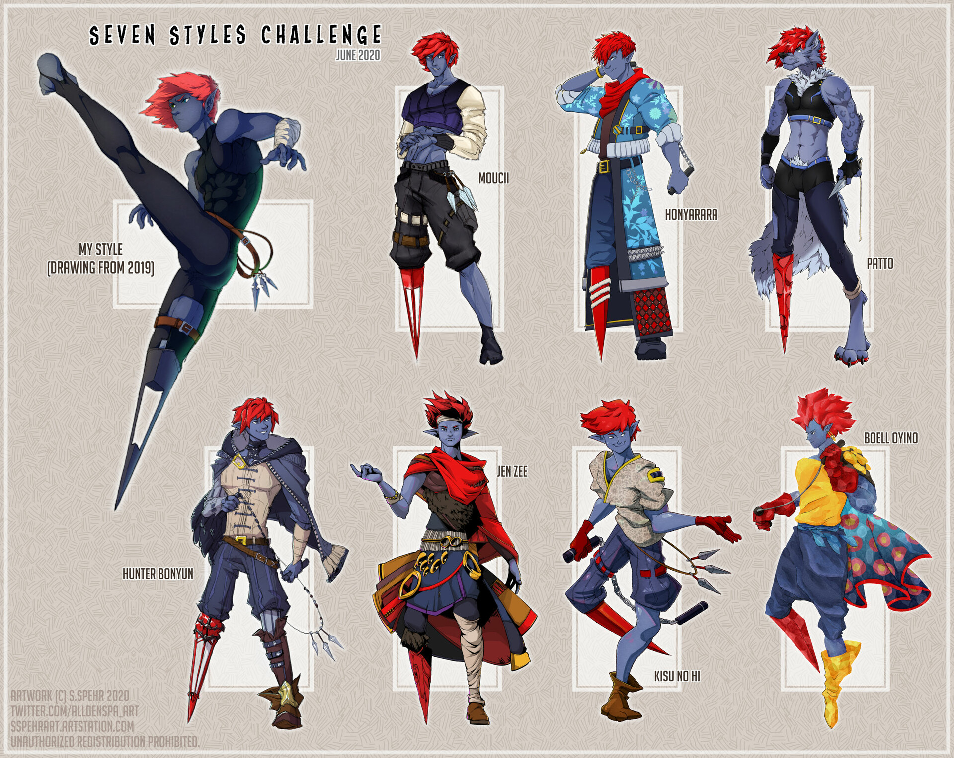 ArtStation - Seven Styles Challenge