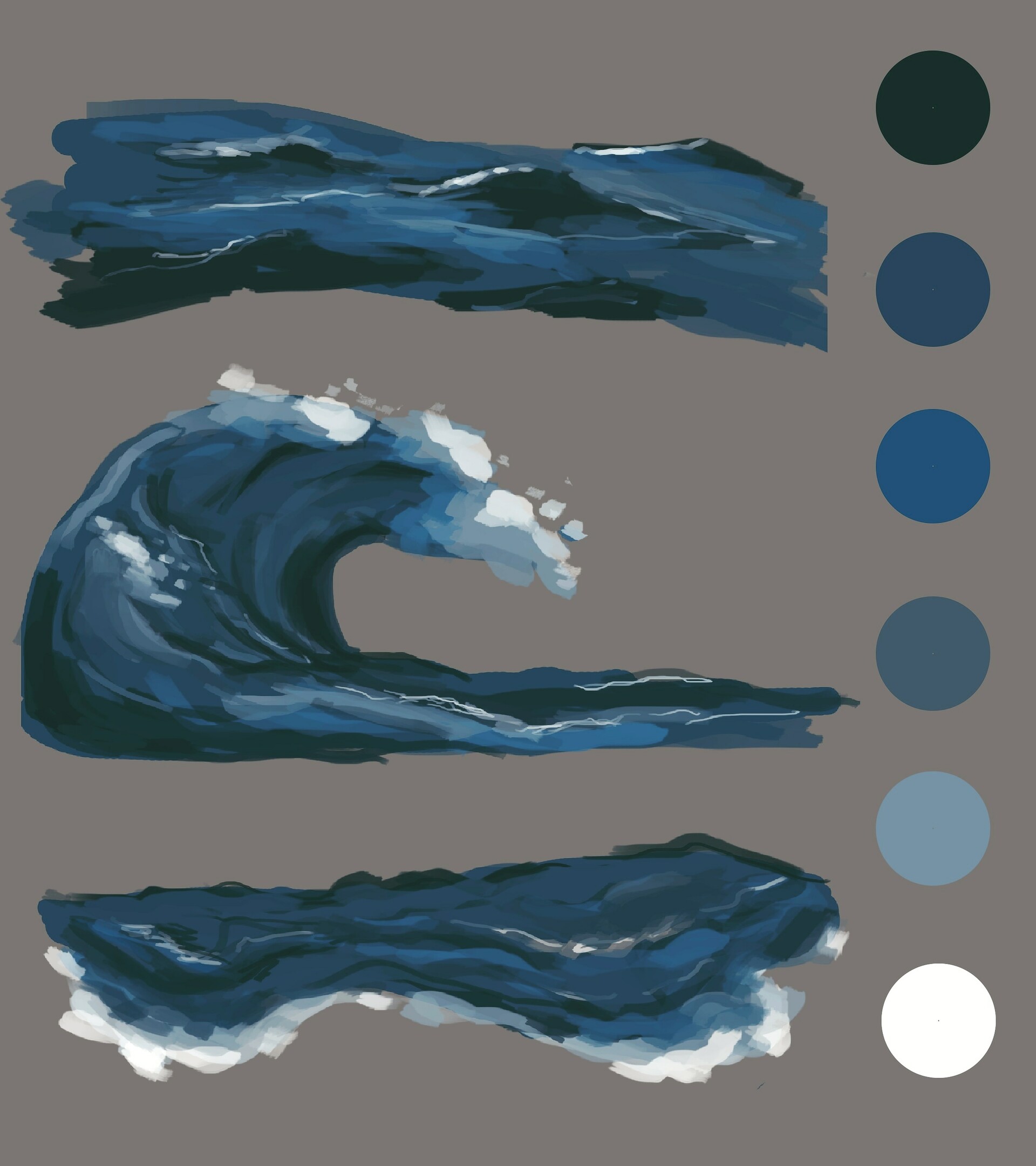 how to draw waves digital art