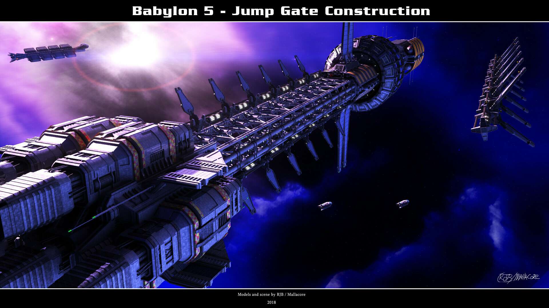 ArtStation - Babylon 5 - Jumpgate Construction
