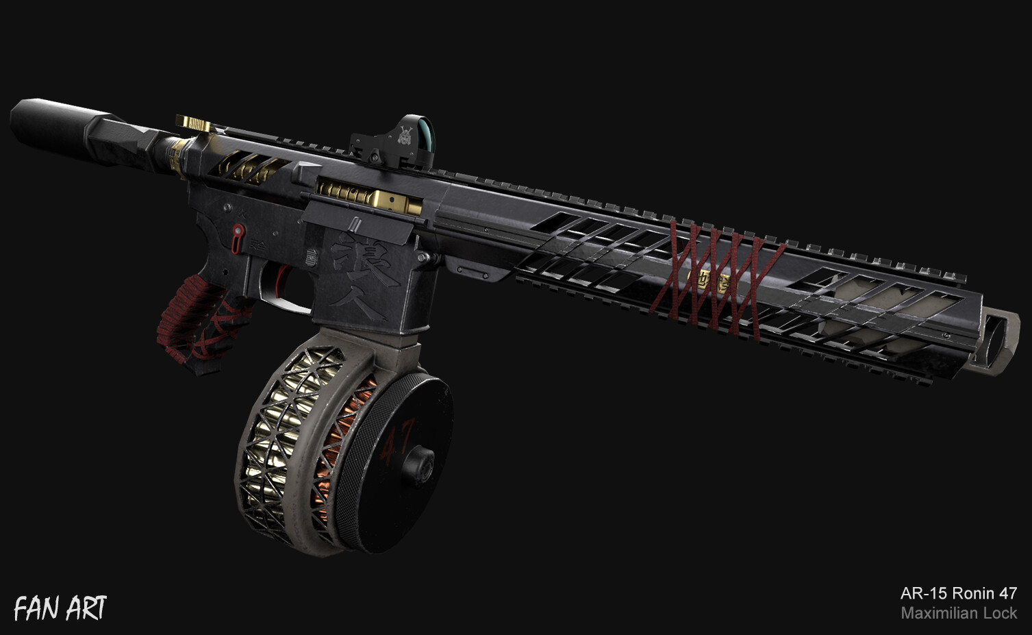 ArtStation - AR-15 Ronin 47