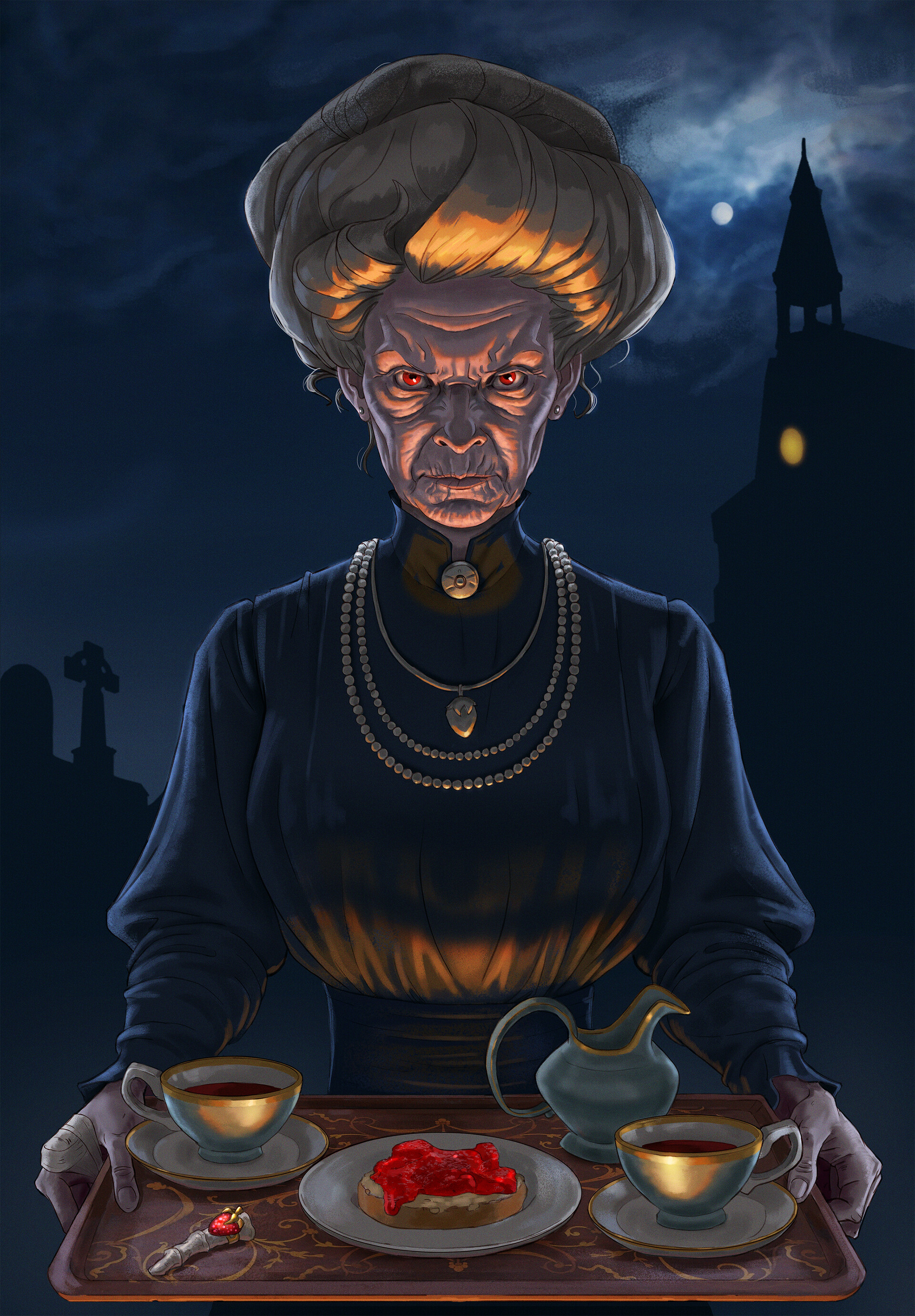 ArtStation - Illustration for a short horror story