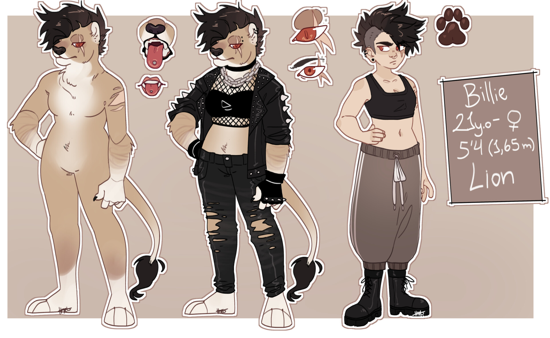 ArtStation - Custom (REFERENCE SHEET EXAMPLE)