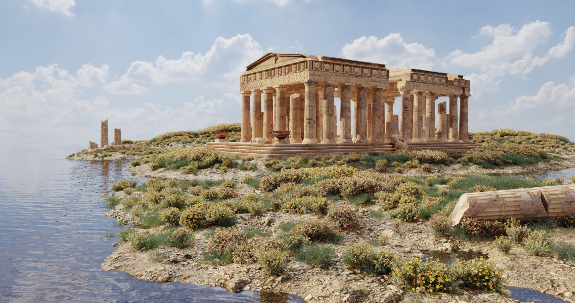 ArtStation - Greek Temple