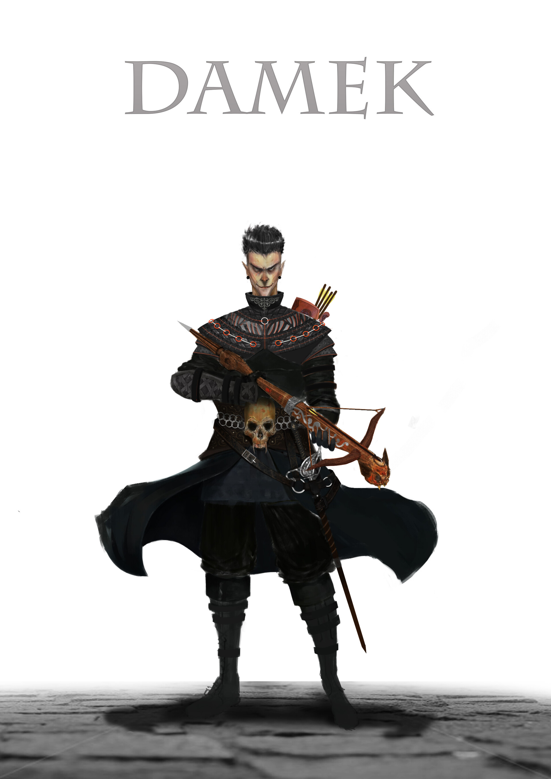 ArtStation - Damek 'The Half blood vampire slayer'