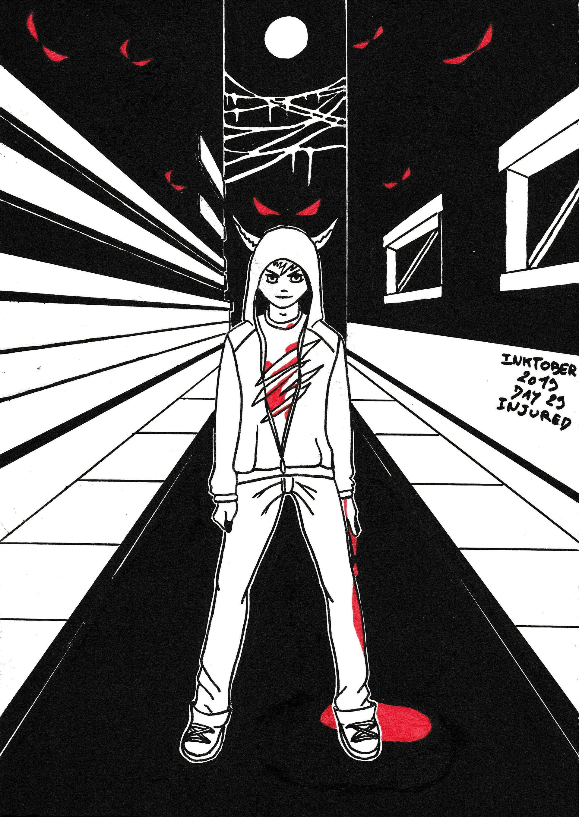 ArtStation - Injured [Inktober 2019 Prompt 29]