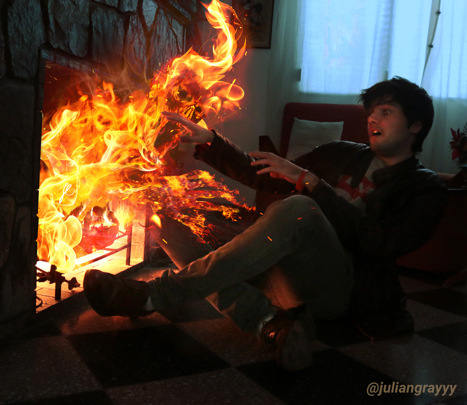 ArtStation - FIRE GHOST ATTACK