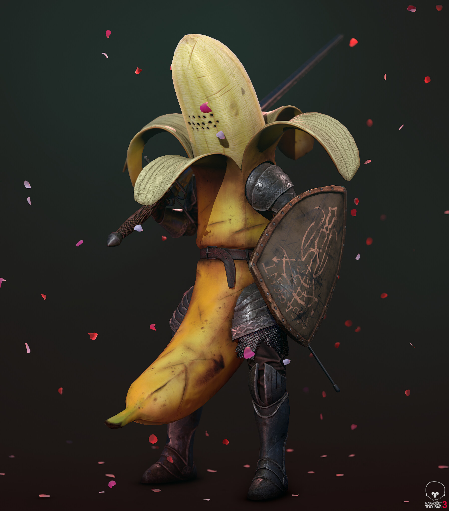Arshad Mulla - Banana Warrior (Hand-painted PBR)