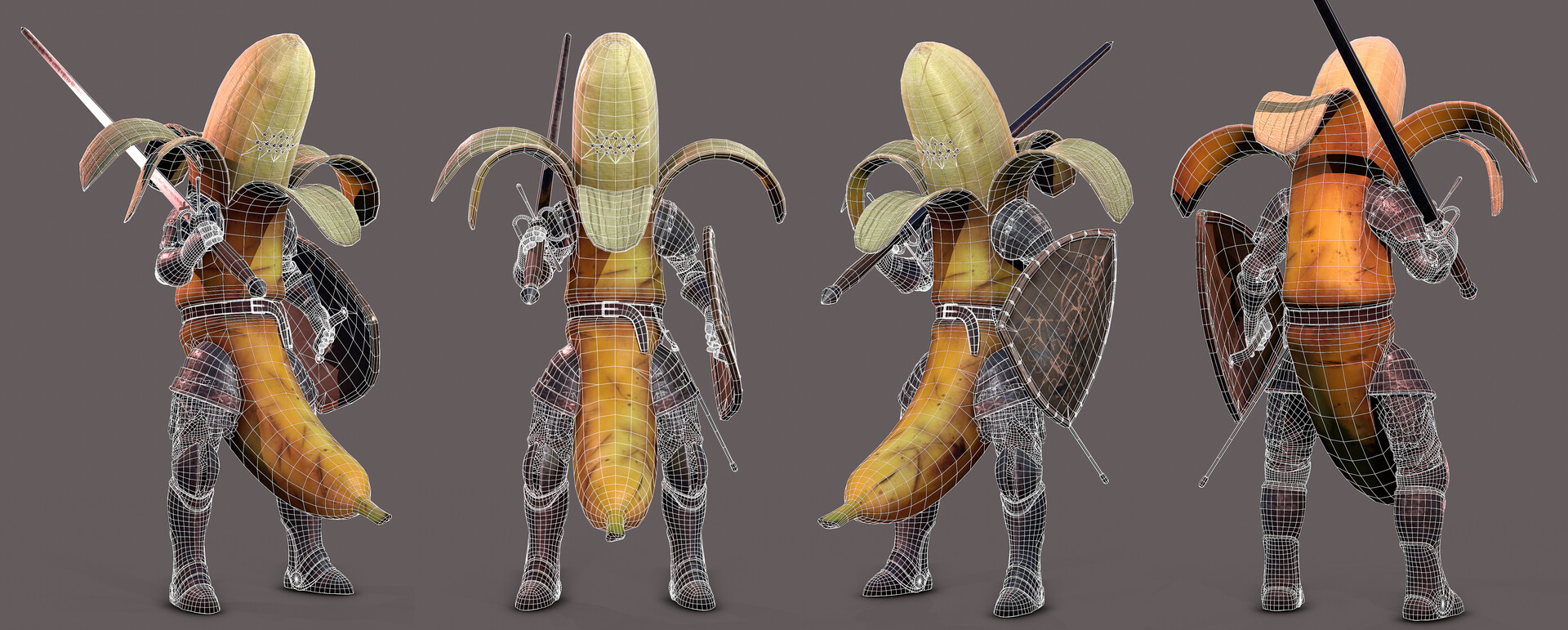 Arshad Mulla - Banana Warrior (Hand-painted PBR)