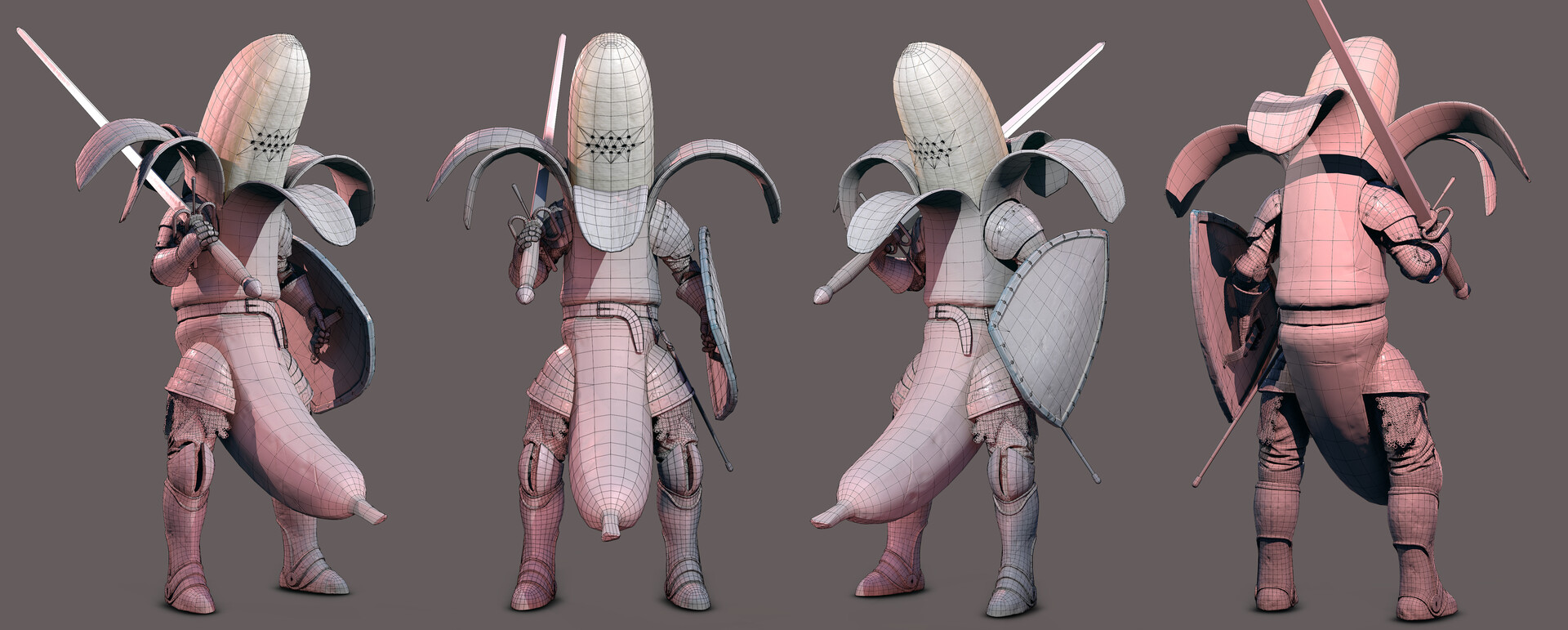 Arshad Mulla - Banana Warrior (Hand-painted PBR)