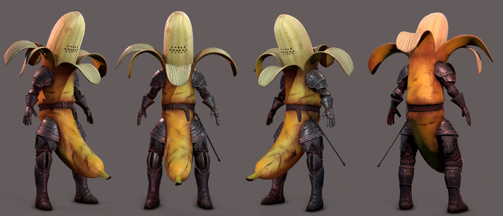 Arshad Mulla - Banana Warrior (Hand-painted PBR)