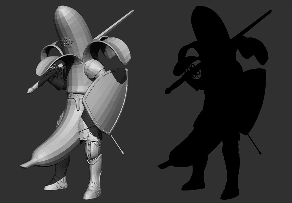 Arshad Mulla - Banana Warrior (Hand-painted PBR)