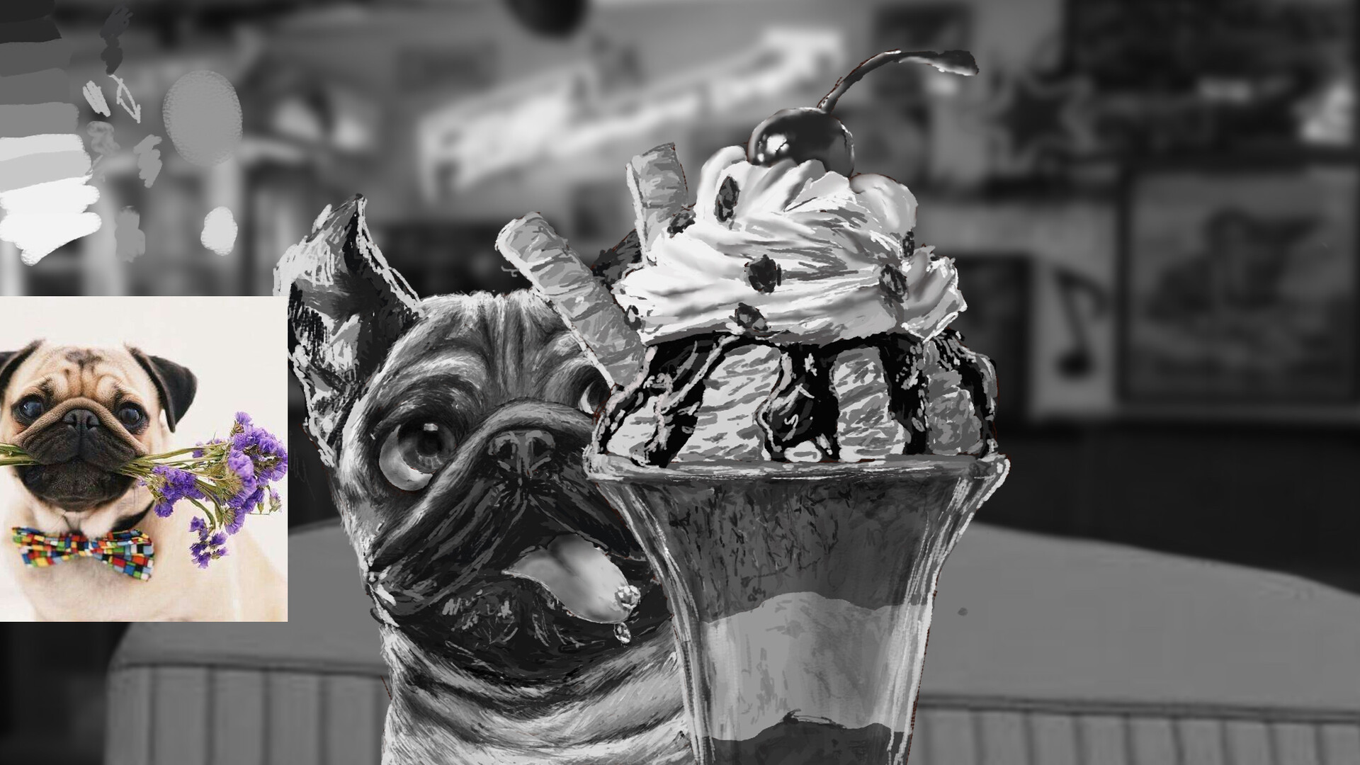 Ivanaaa - Ice cream pug