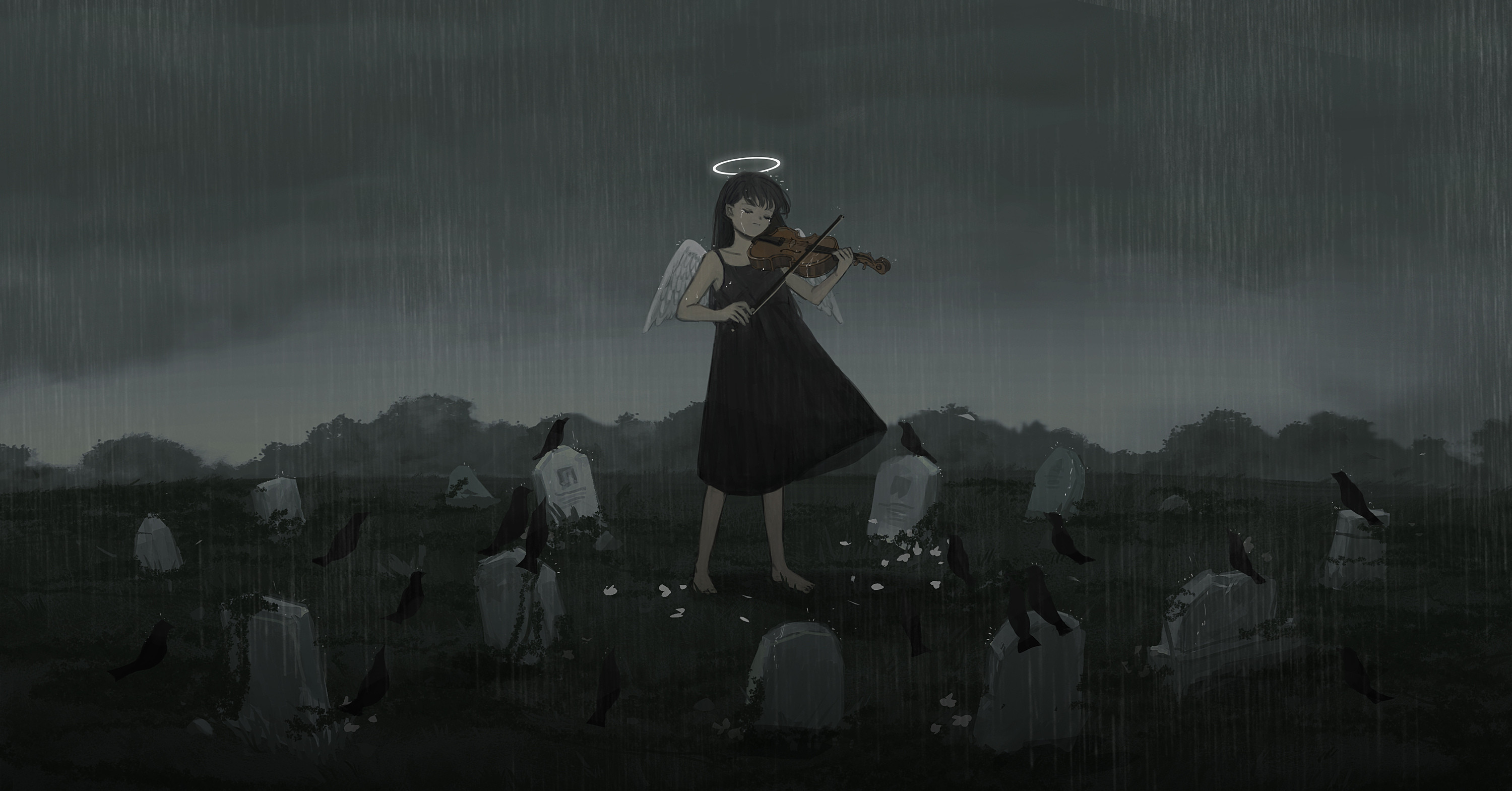 Graveyard [Original] [by FAFA ZI] : r/Melanime