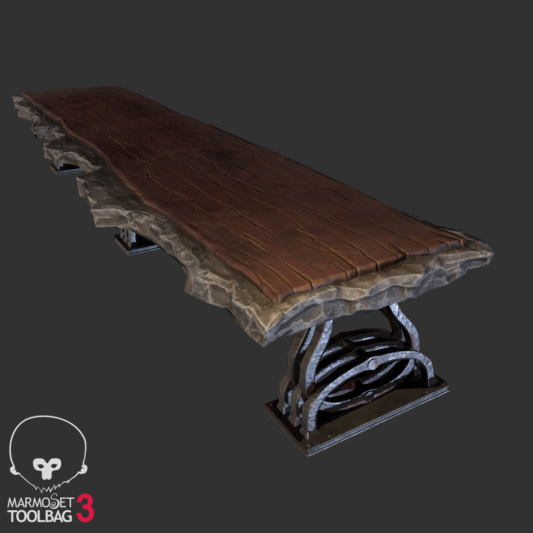 ArtStation - Blacksmith Working Table