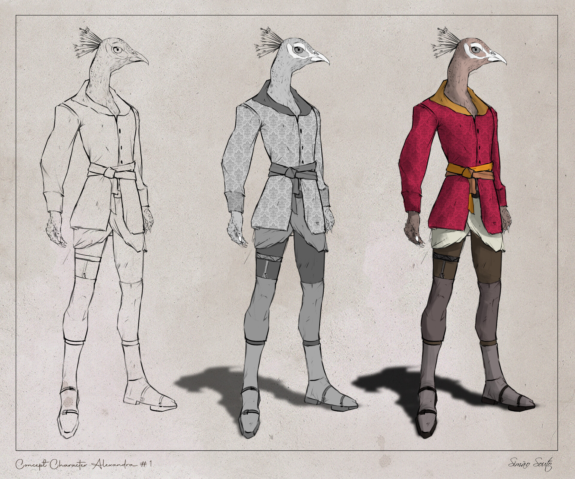 ArtStation - Peacock Character Design #3