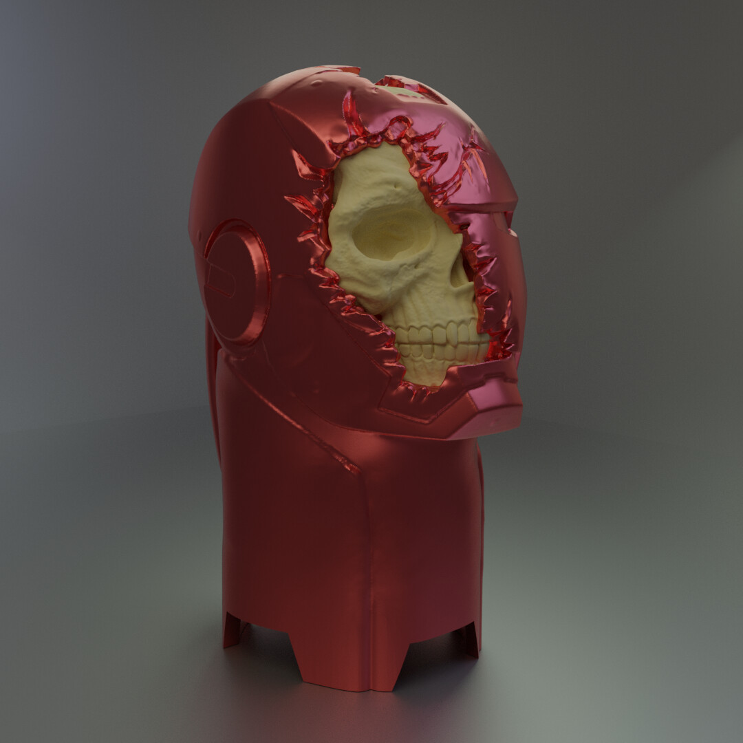 ArtStation - Iron man's skull