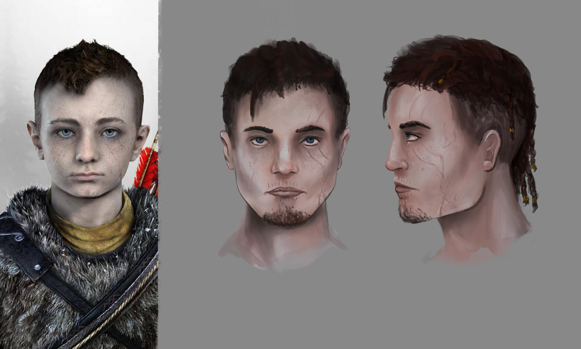 Aleksandra Bobrek God Of War Fictional Project Adult Atreus