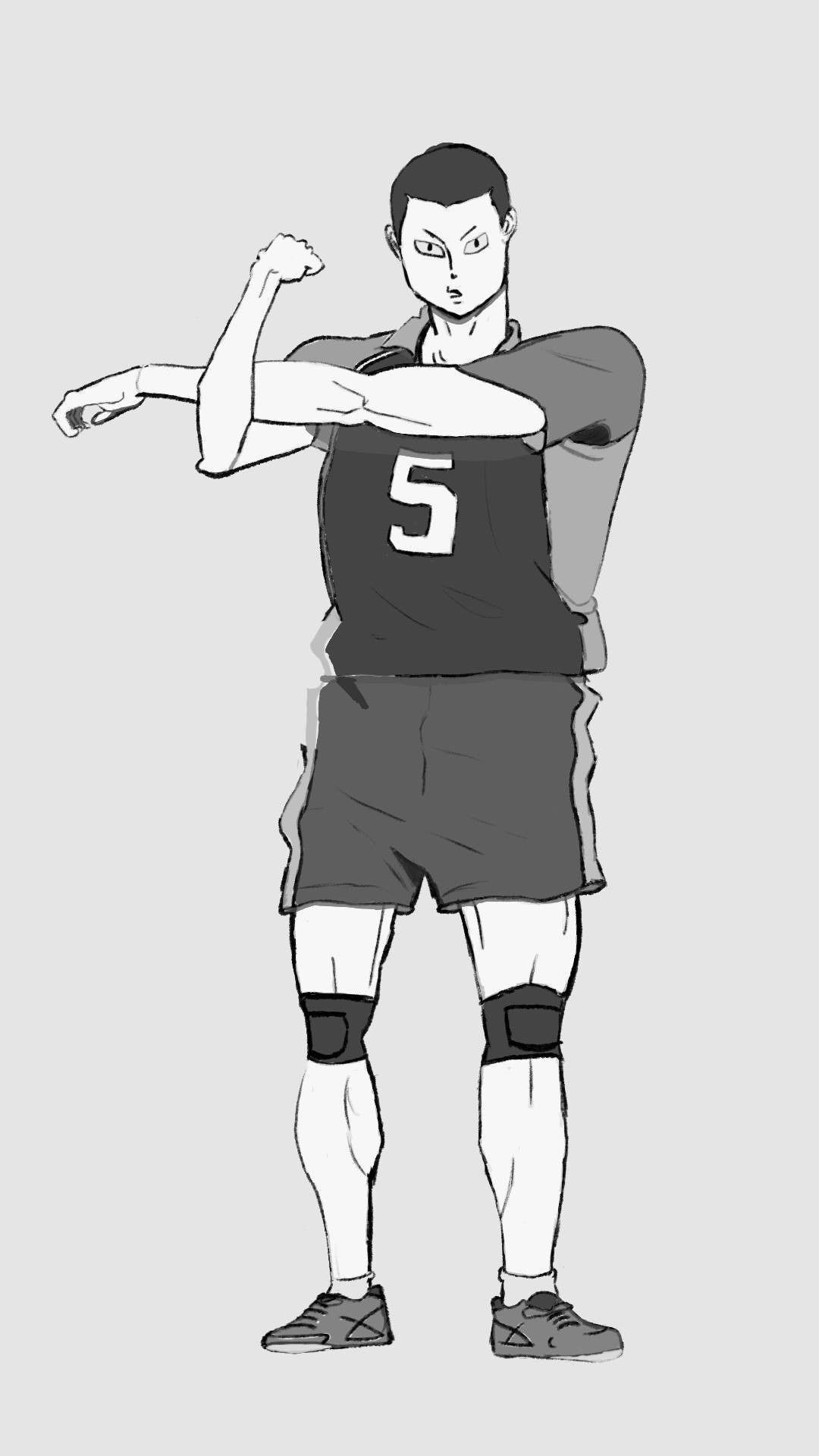 ArtStation - Haikyuu tanaka fan art