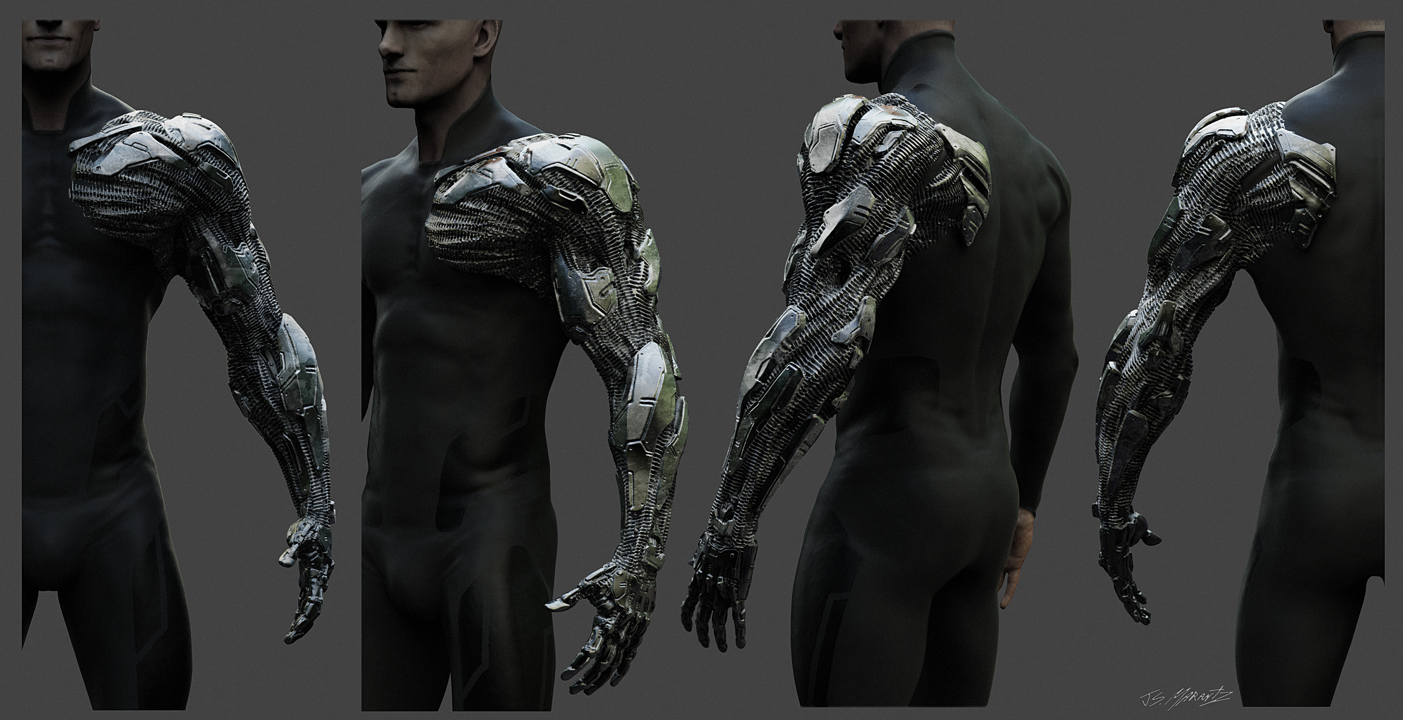 Jerad S. Marantz - DEADPOOL 2 Cable ARM Concept ART