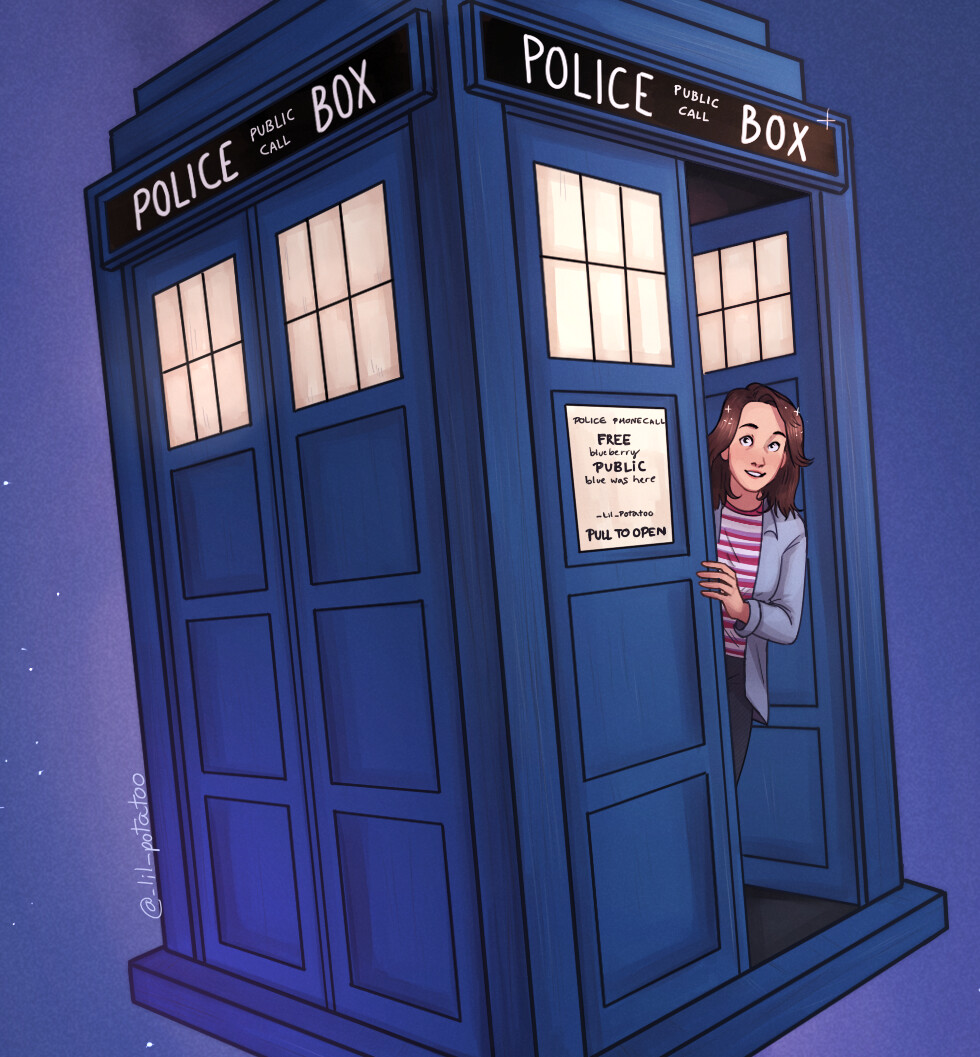 How To Draw A Cartoon Tardis