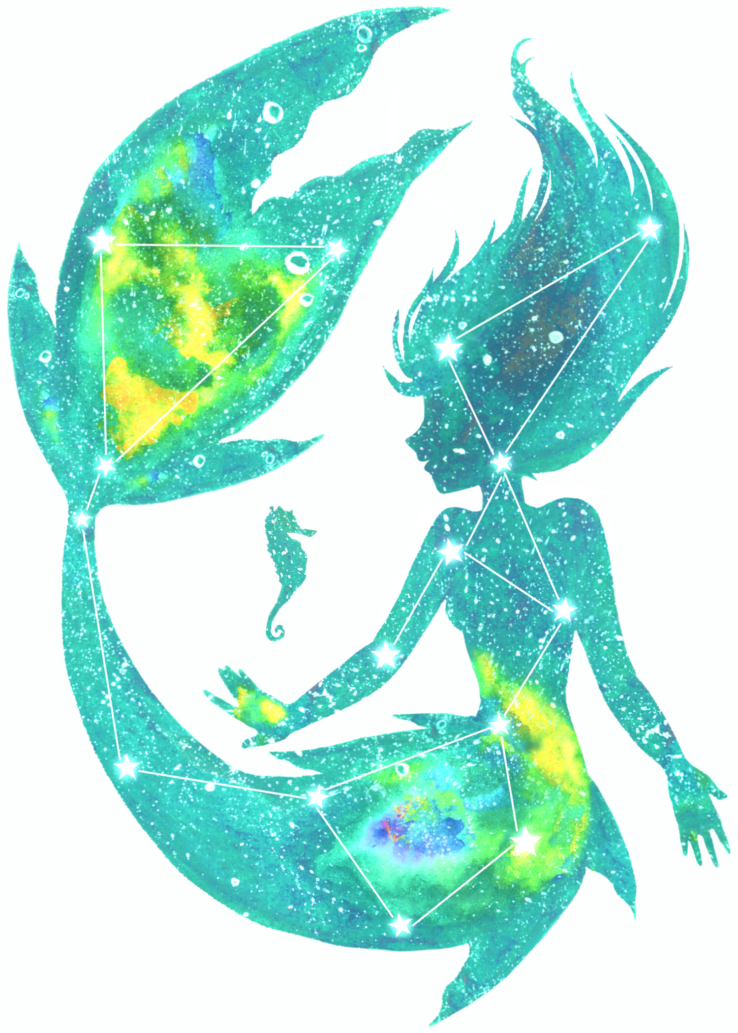 ArtStation - Mermaid Constellation Print