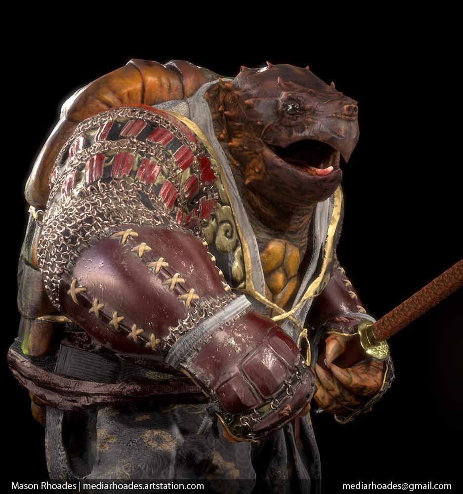 Mason Rhoades - Tortle Samurai - Real Time Character