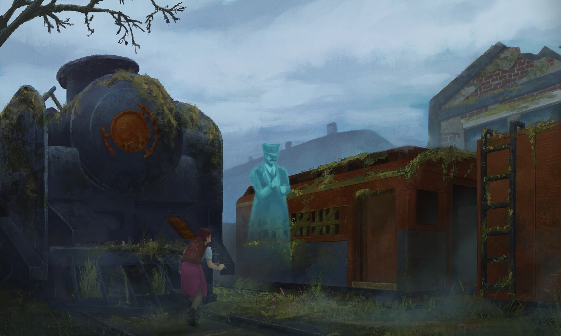 ArtStation - Haunted Trainyard