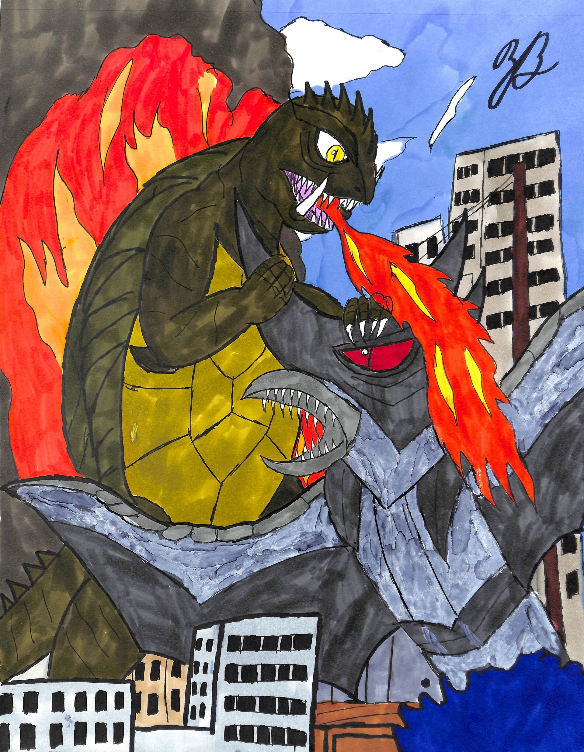 ArtStation - Gamera vs Zigra