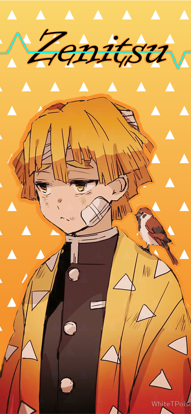 Kaunan uwu - Zenitsu Wallpaper (Kimetsu no yaiba)