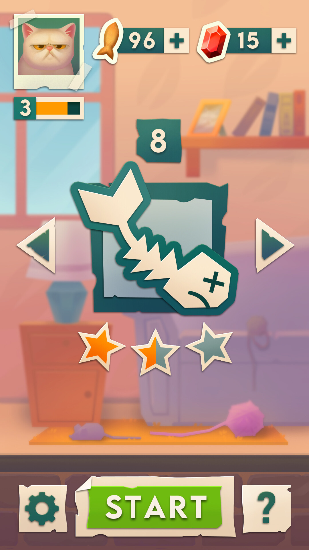 Rusenko Aleksandra - Bored cat UI screen